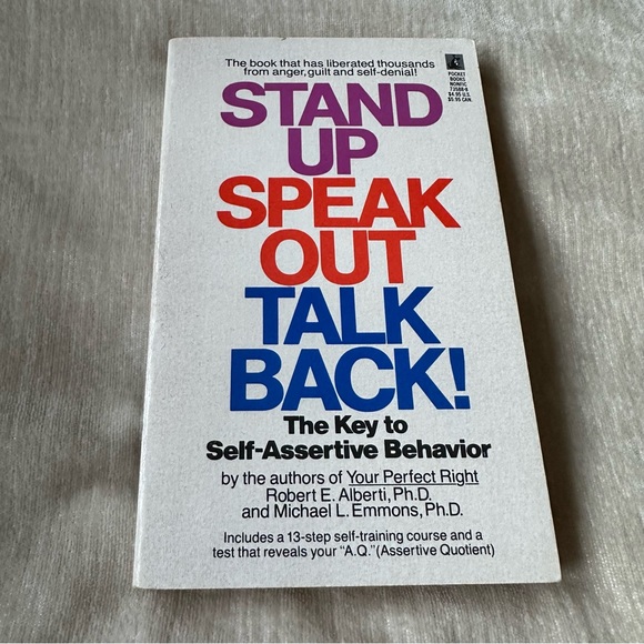 Other | Paperback Book Stand Up Speak Out Talk Back The Key To Self ...